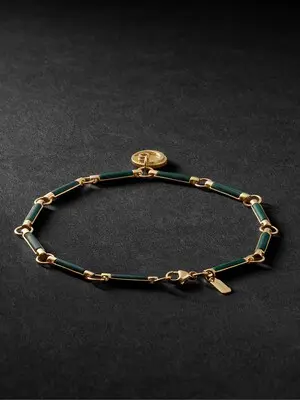FOUNDRAE 18-karat Gold Malachite Bracelet