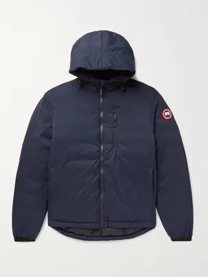 Canada Goose Lodge Slim-fit Hooded Down Jacket - Blue