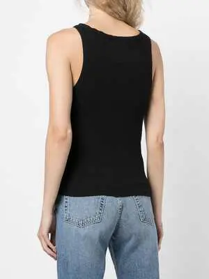 NILI LOTAN Ribbed Tank Top - Black
