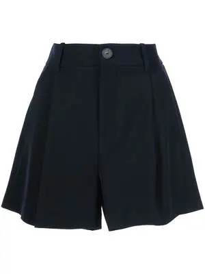 Vince Pleated Detail Crepe Shorts