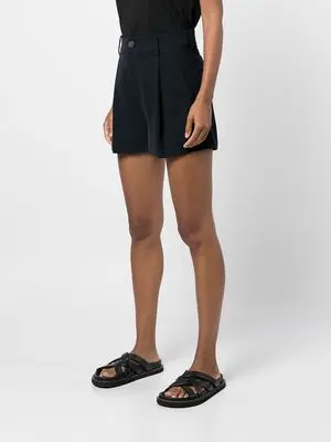 Vince Pleated Detail Crepe Shorts