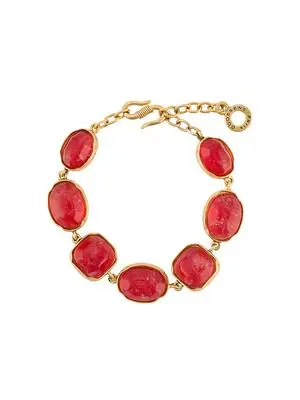 GOOSSENS Plated Cabochon Bracelet - Gold