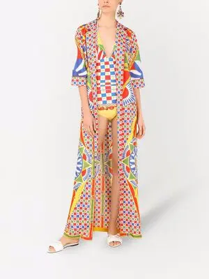 Dolce & Gabbana Carretto-print Swimsuit