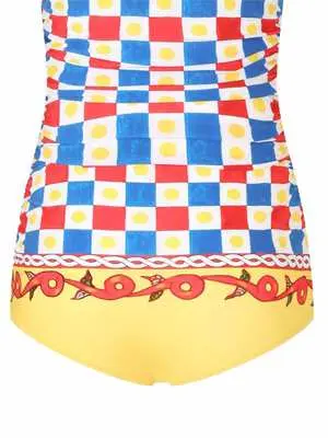 Dolce & Gabbana Carretto-print Swimsuit