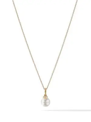 David Yurman 18kt Yellow Solari Pearl And Diamond Necklace - Gold