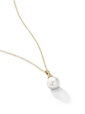 David Yurman 18kt Yellow Solari Pearl And Diamond Necklace - Gold