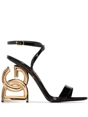 Dolce & Gabbana Dg Pop Keira 105mm Sandals - Black