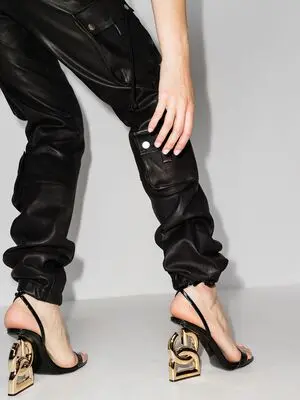 Dolce & Gabbana Dg Pop Keira 105mm Sandals - Black