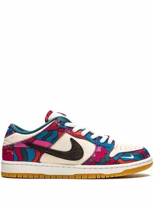 Nike X Parra Dunk Low Sb Abstract Art Sneakers - White