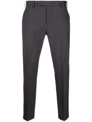 PT TORINO Pressed-crease Tailored Trousers - Grey