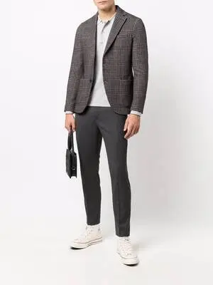PT TORINO Pressed-crease Tailored Trousers - Grey