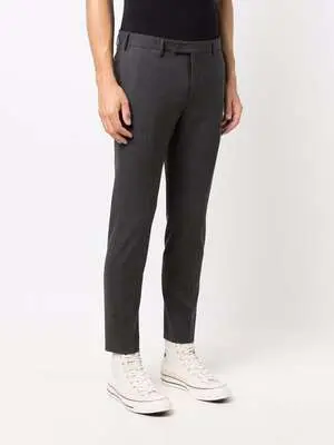 PT TORINO Pressed-crease Tailored Trousers - Grey