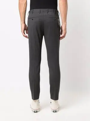 PT TORINO Pressed-crease Tailored Trousers - Grey