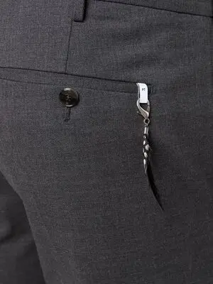 PT TORINO Pressed-crease Tailored Trousers - Grey