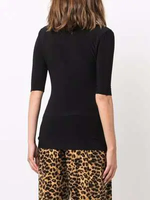 Norma Kamali Roll-neck Knitted Top