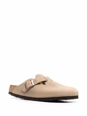 BIRKENSTOCK Closed-tie Leather Mules