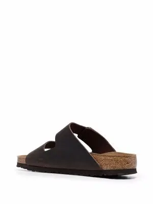 BIRKENSTOCK Arizona Oiled Leather Sandals - Brown