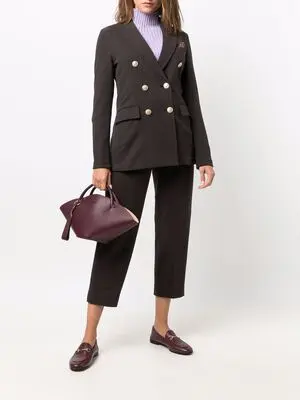 CIRCOLO 1901 Pressed-crease Cropped Trousers