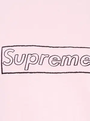 Supreme X Kaws Chalk Logo Crew Neck T-shirt