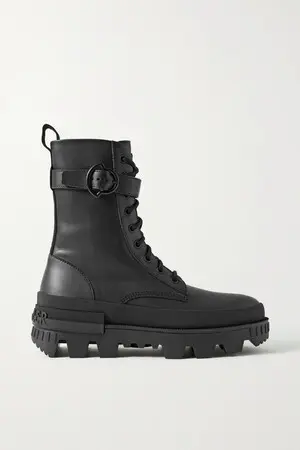 Moncler Carinne Leather Ankle Boots