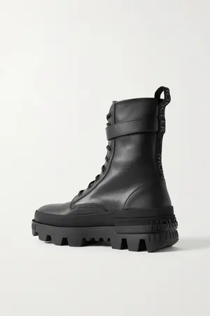 Moncler Carinne Leather Ankle Boots