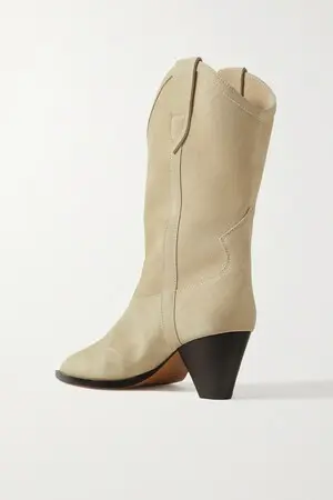 Isabel Marant Étoile Luliette Embroidered Suede Ankle Boots