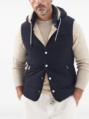 Brunello Cucinelli Hooded Padded Gilet