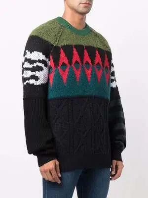 DIESEL® Patchwork Knitted Jumper