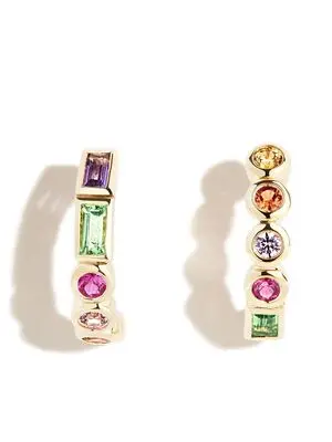 Yvonne Léon 9kt Yellow Multi Stone Earrings - Gold