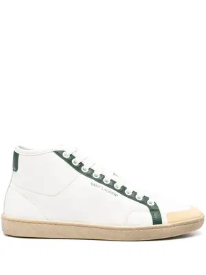 Saint Laurent Round Toe Sneakers For Women