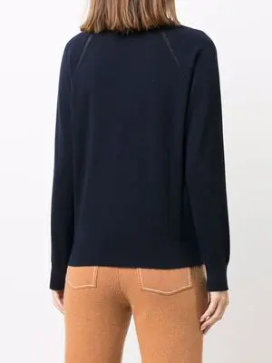 BARRIE Long-sleeved Cashmere Pullover - Blue