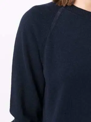 BARRIE Long-sleeved Cashmere Pullover - Blue