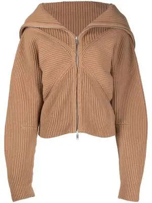 AMBUSH Folded-collar Zipped Cardigan