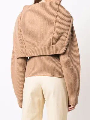 AMBUSH Folded-collar Zipped Cardigan
