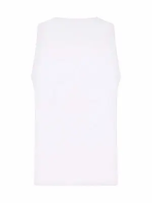 Dolce & Gabbana Stretch Cotton Tank Top - White