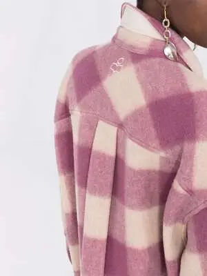 MARANT ÉTOILE Fontizi Check-pattern Single-breasted Coat