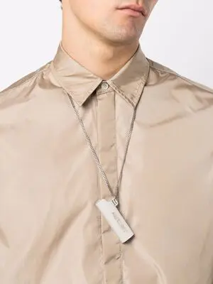 AMBUSH Lighter Case Pendant Necklace - White
