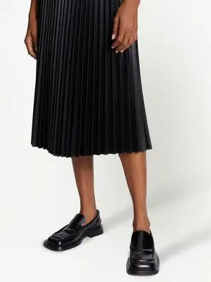 Proenza Schouler White Label Faux-leather Pleated Skirt