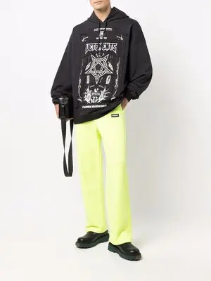 Vetements J'adore Hardcore Patchwork Hoodie