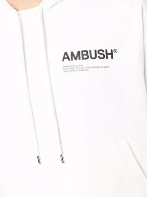 AMBUSH Logo-print Hoodie - White
