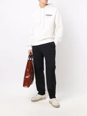 AMBUSH Logo-print Hoodie - White