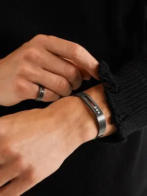 Messika Move Graphite Titanium Diamond Cuff