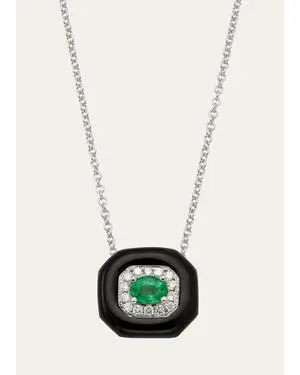 Nikos Koulis 18k White Gold Diamond And Pendant
