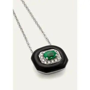 Nikos Koulis 18k White Gold Diamond And Pendant