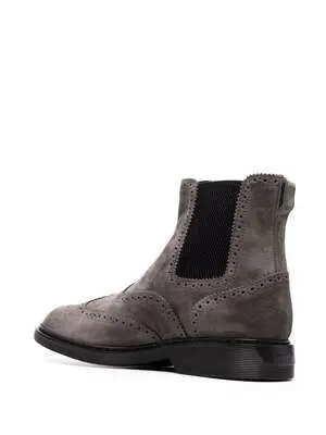 Hogan Elasticated Side-panel Boots - Grey