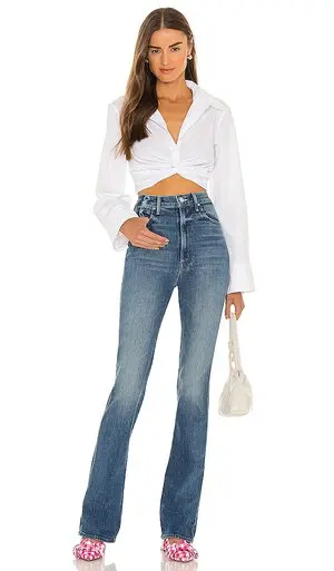 L'academie Zofia Button-up Shirt With Front Tie Detail