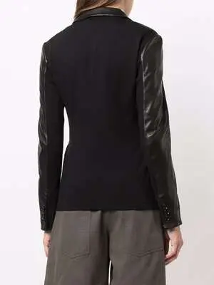 P.a.r.o.s.h Single-breasted Leather Blazer