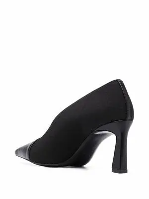 POLLINI Pointed-toe Panelled Pumps
