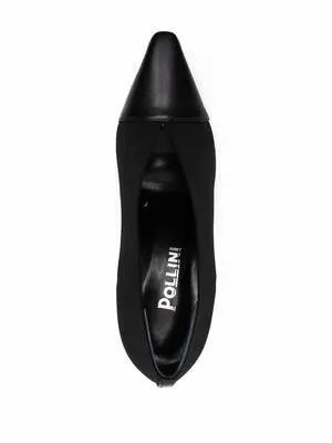 POLLINI Pointed-toe Panelled Pumps