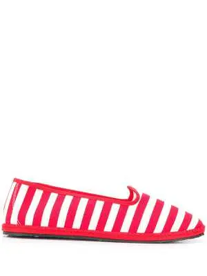 VIBI VENEZIA Striped Canvas Espadrilles - Red